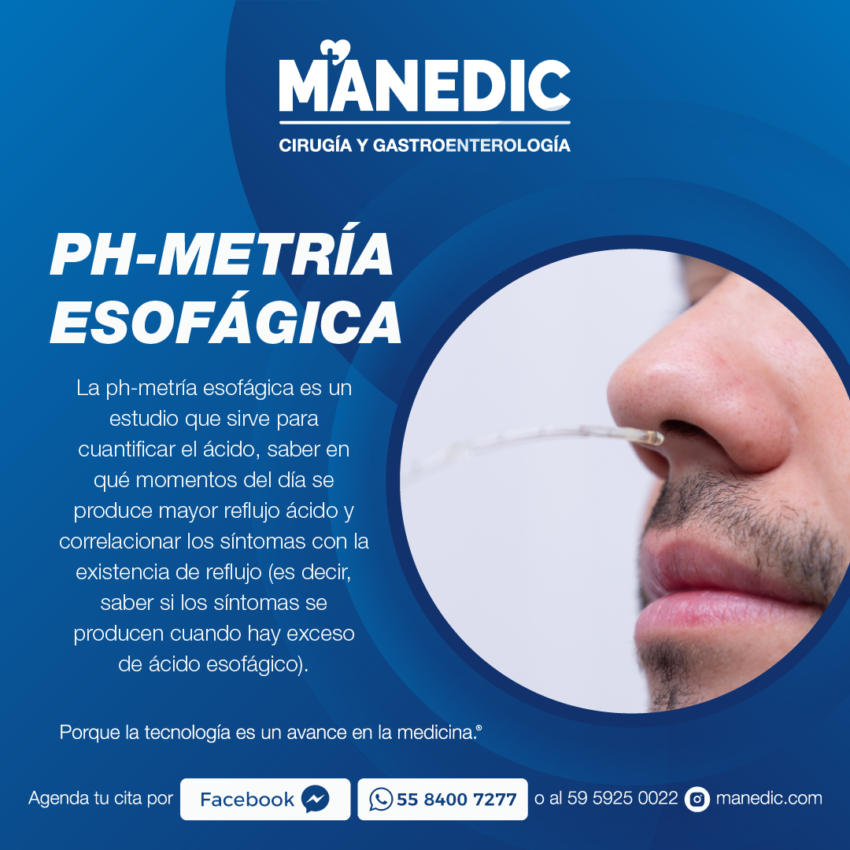 Ph-metría esofágica - Manedic